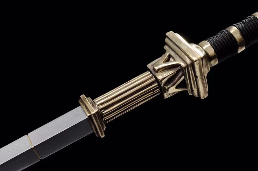 Hand Forged Detective Dee Sword breaker Pattern Steel Baked Blue ...