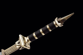 Hand Forged Detective Dee Sword breaker Pattern Steel Baked Blue ...