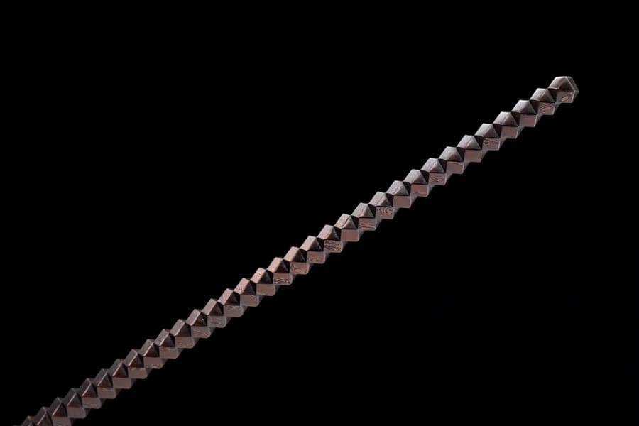 Hand Forged Gold Steel Sword breaker Damascus Steel – BoxKatana