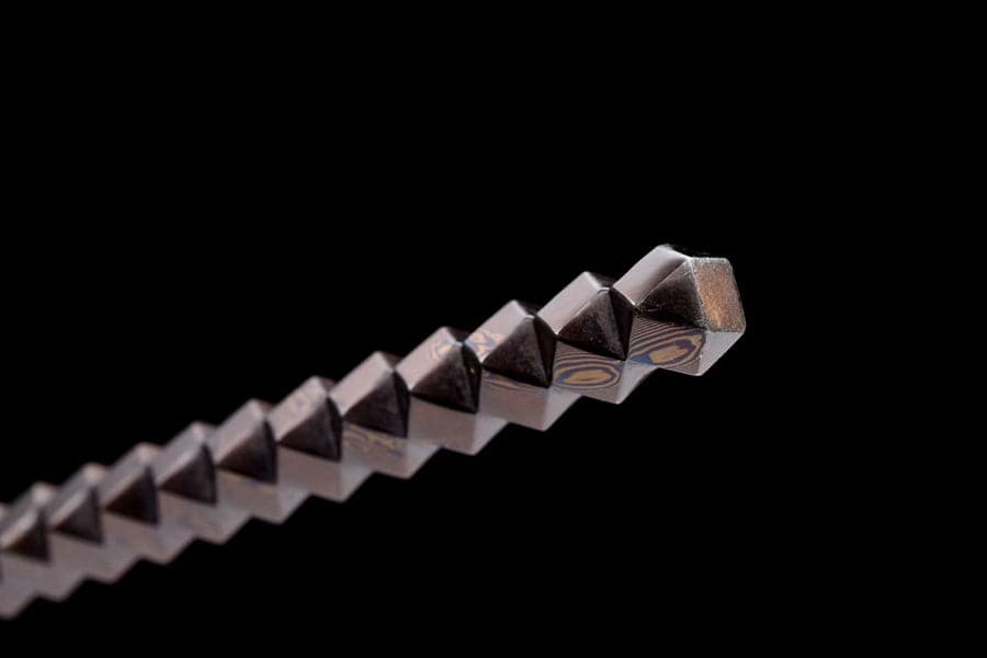 Hand Forged Gold Steel Sword breaker Damascus Steel – BoxKatana