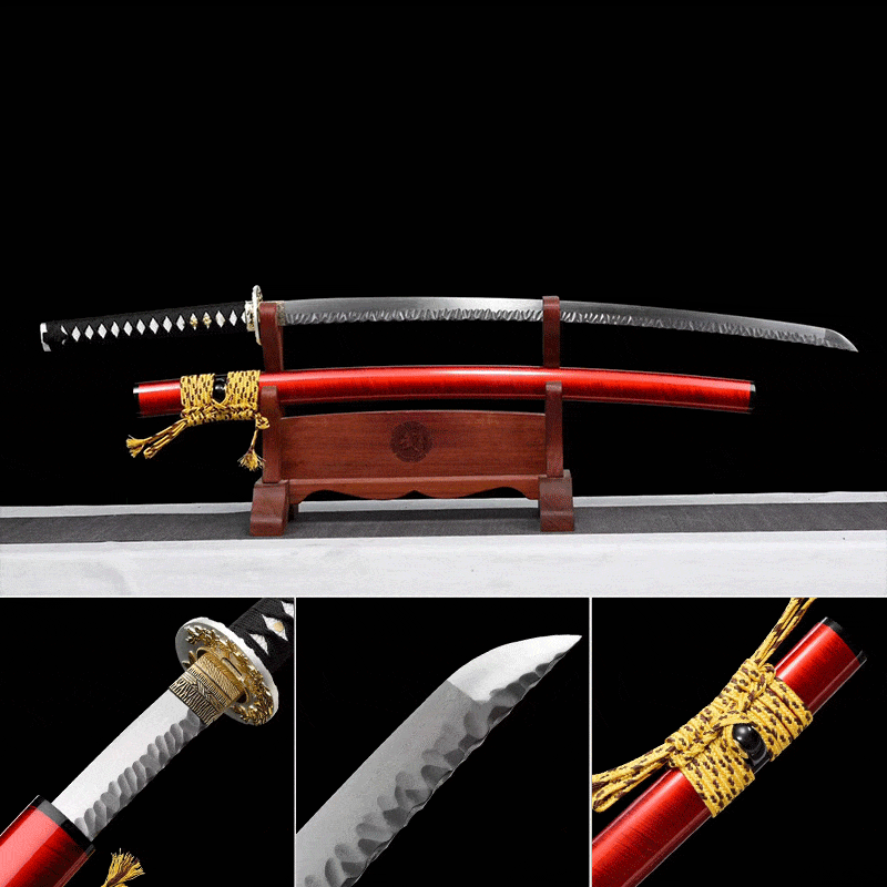 Hand Forged Japanese Samurai Katana Confidante Pattern Steel Hammered ...