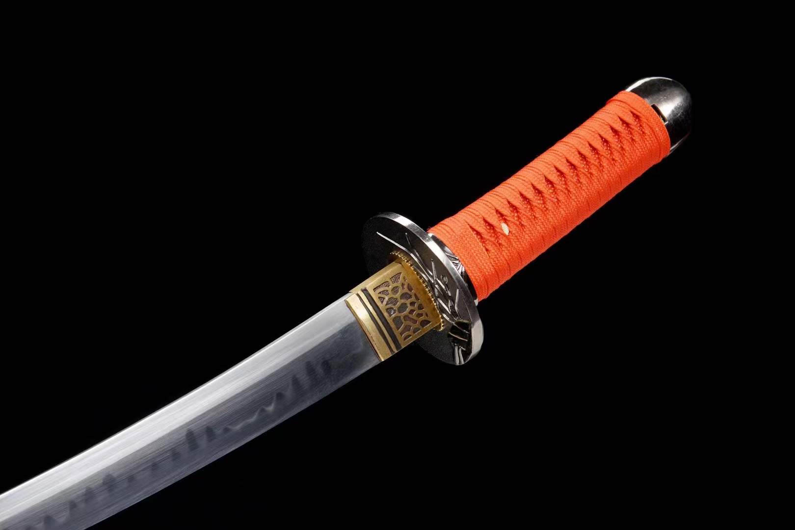 Hand Forged Japanese Tanto Red Sky Short Sword T10 Turns the soil to b ...