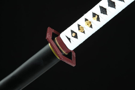 Handmade Anime Katana Demon Slayer Giyu Tomioka Nichirin Sword 1045 Hi ...