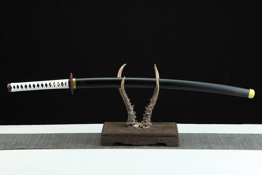 Handmade Anime Katana Demon Slayer Giyu Tomioka Nichirin Sword 1045 Hi ...