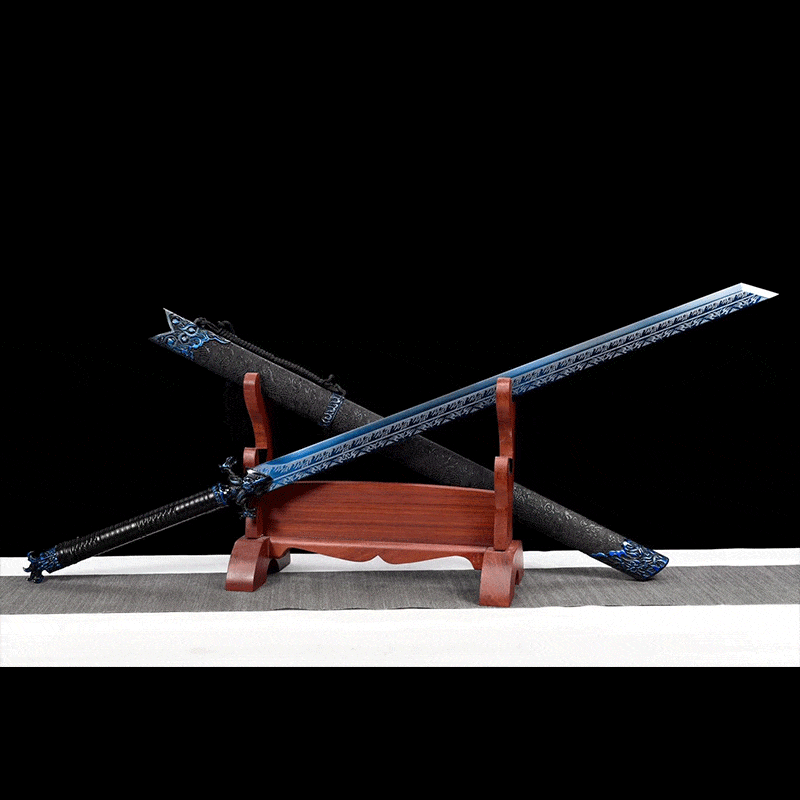Handmade Devil King Chinese Sword With Blue – BoxKatana