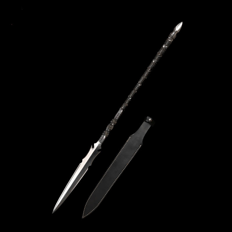 Handmade Dragon Scale Gun Pattern Steel One-piece forging – BoxKatana