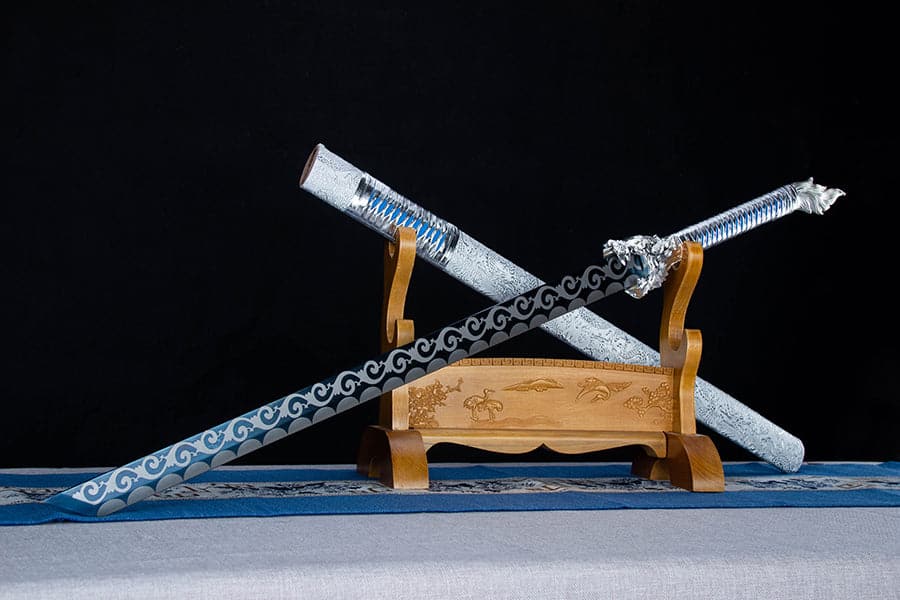 Handmade High Manganese Steel Snow Wolf Tang Sword – BoxKatana
