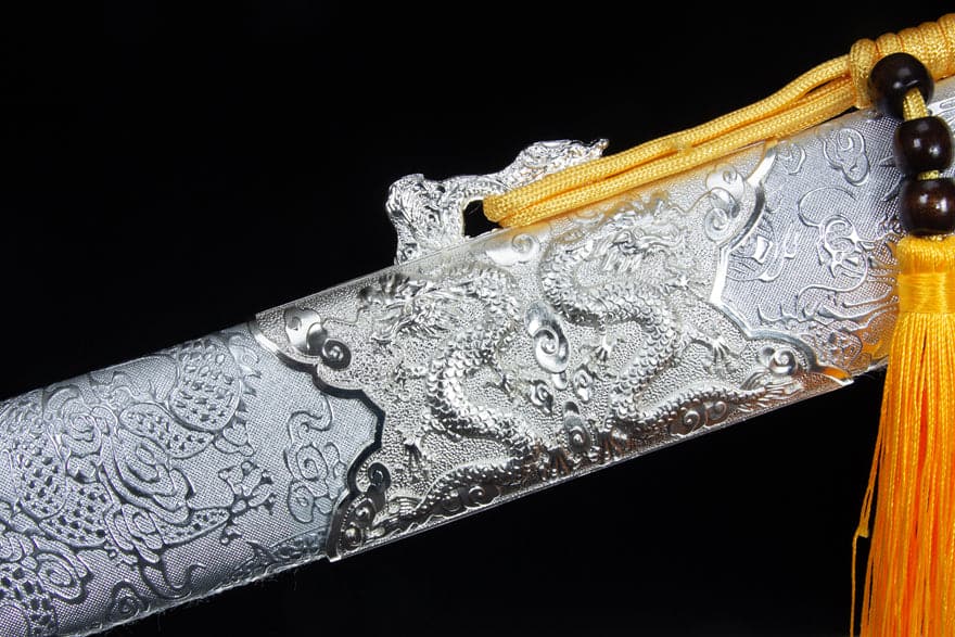 Handmade High-performance Manganese steel Chinese Sword With Red Blade ...