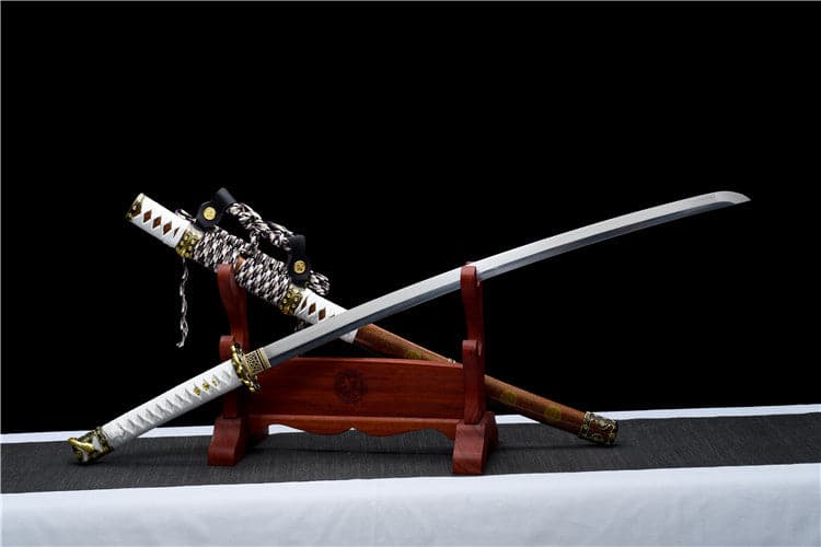 Handmade Japanese Tachi Odachi Golden Cherry 9260 Spring Steel Two-col ...