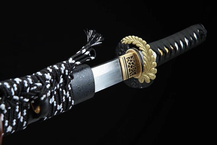 Handmade Japanese Wakizashi Black Moon Damascus Steel – BoxKatana