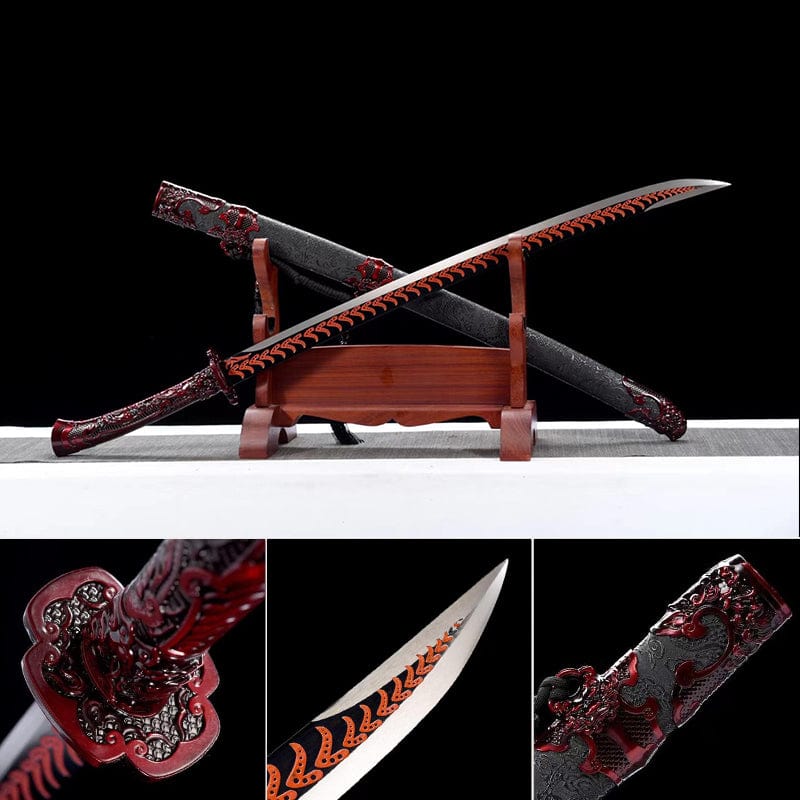 Handmade Red Blood Chinese Sword – BoxKatana