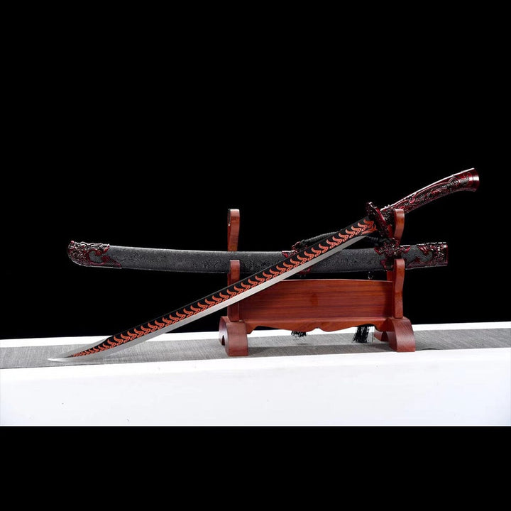 Handmade Red Blood Chinese Sword – BoxKatana