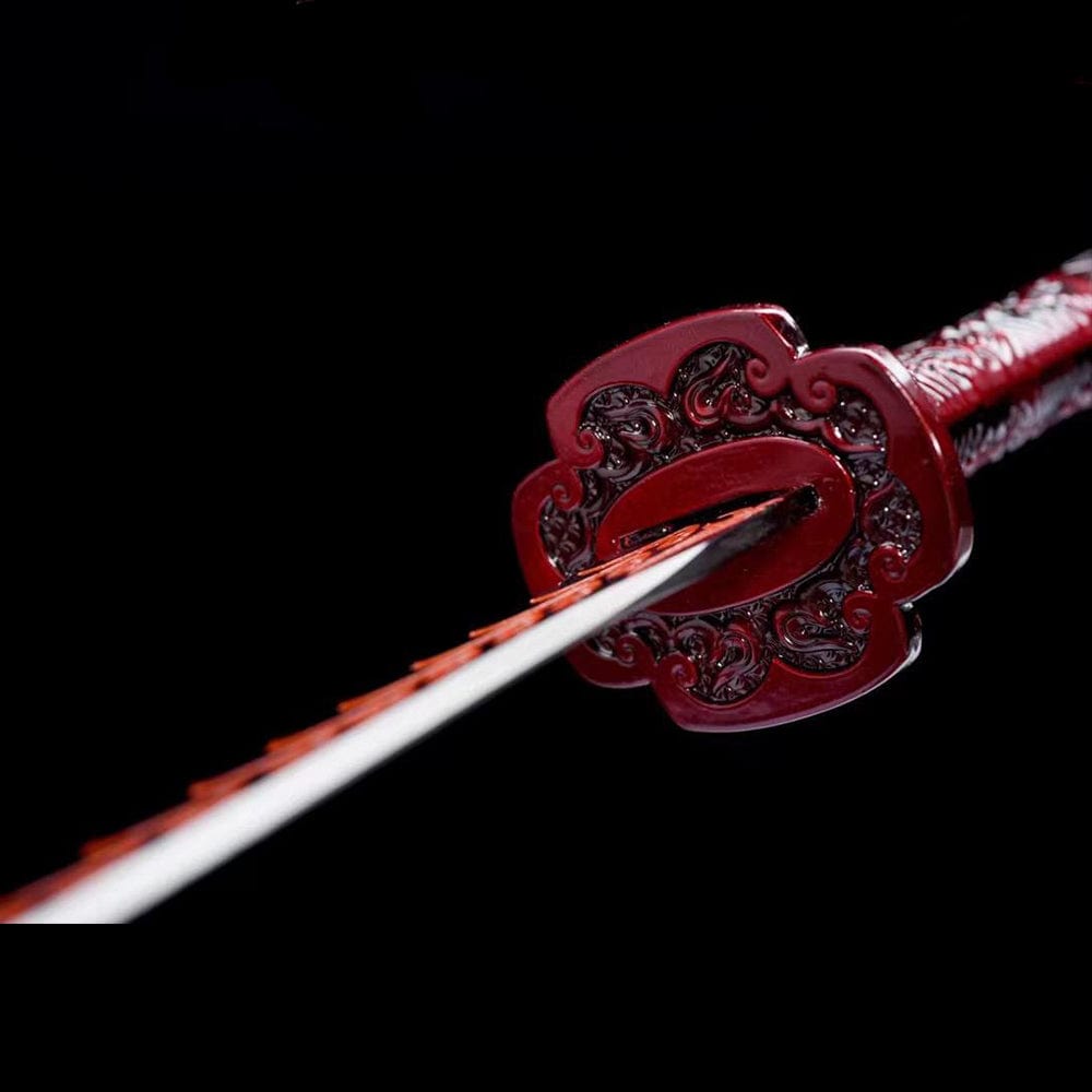 Handmade Red Blood Chinese Sword – BoxKatana
