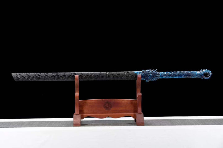 Handmade Thousand Blade Magic Dragon With Blue Blade – BoxKatana
